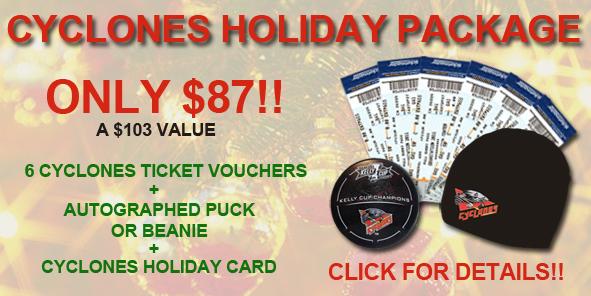 Cyclones Holiday Package On Sale NOW!! - Cincinnati Cyclones
